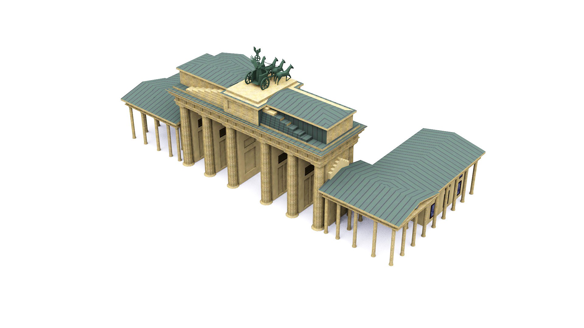 Brandenburg Gate 3D Model - TurboSquid 2098844