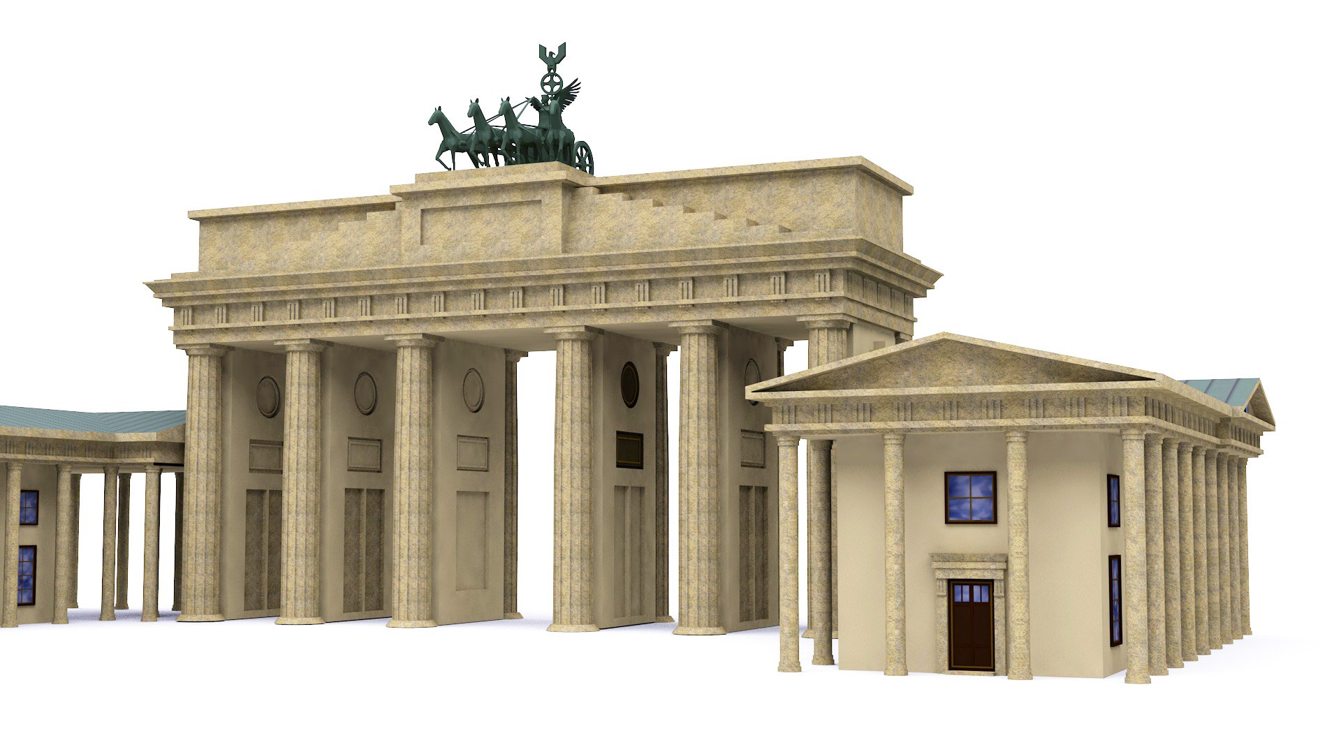 Brandenburg Gate 3D Model - TurboSquid 2098844