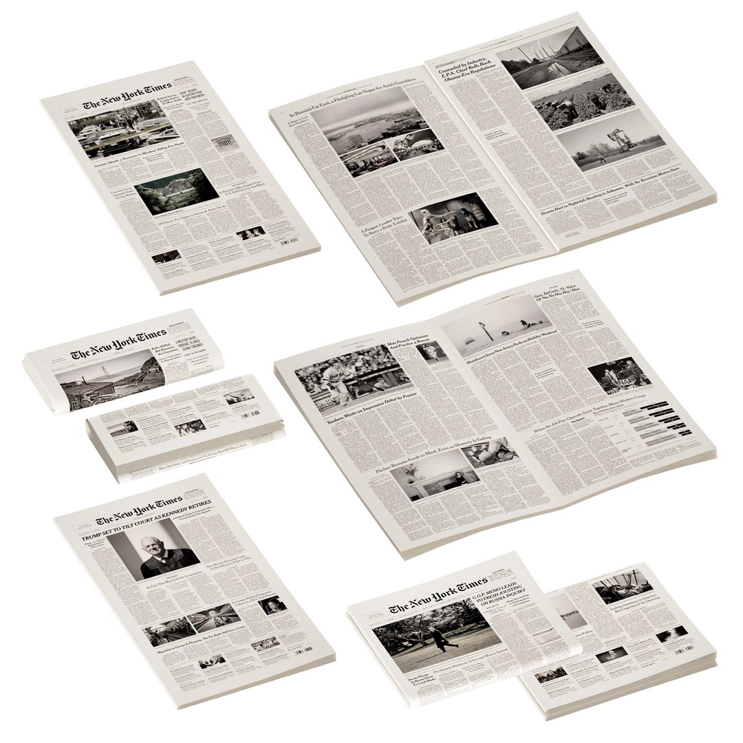 Newspaper Newspapers The New York Times 3D Model - TurboSquid 2291656