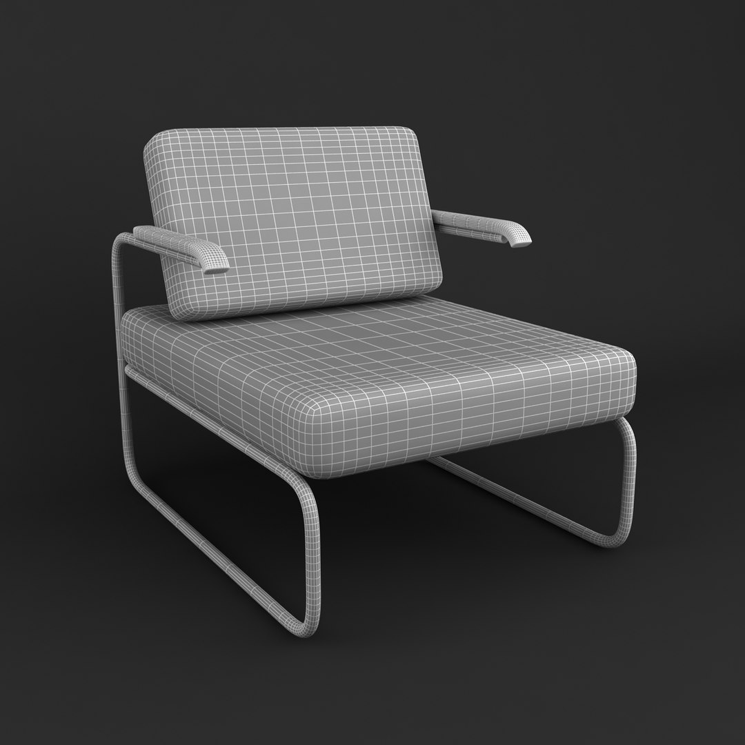 3d Armchair Chair Model