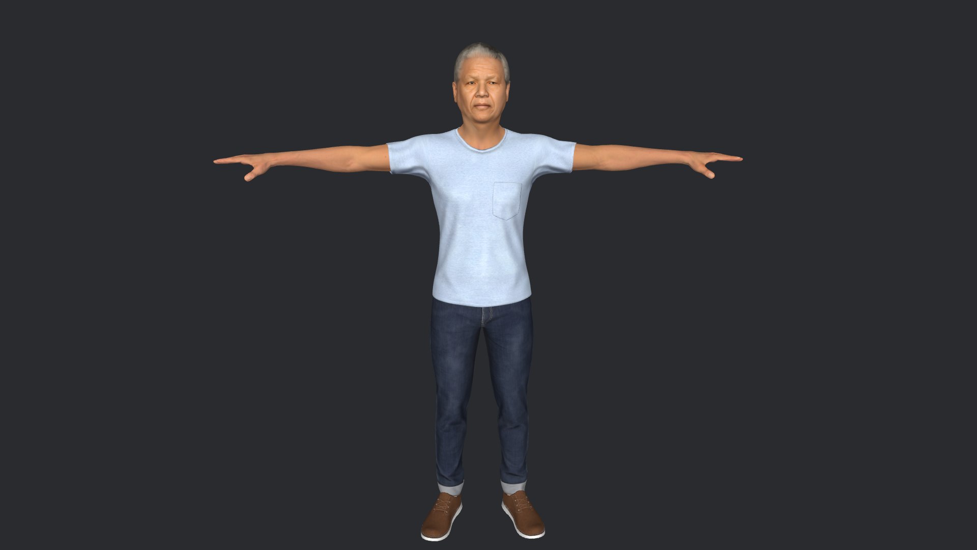 Nelson Mandela Hyper Realistic Full Body Fully Rigged 3D Character 3D ...
