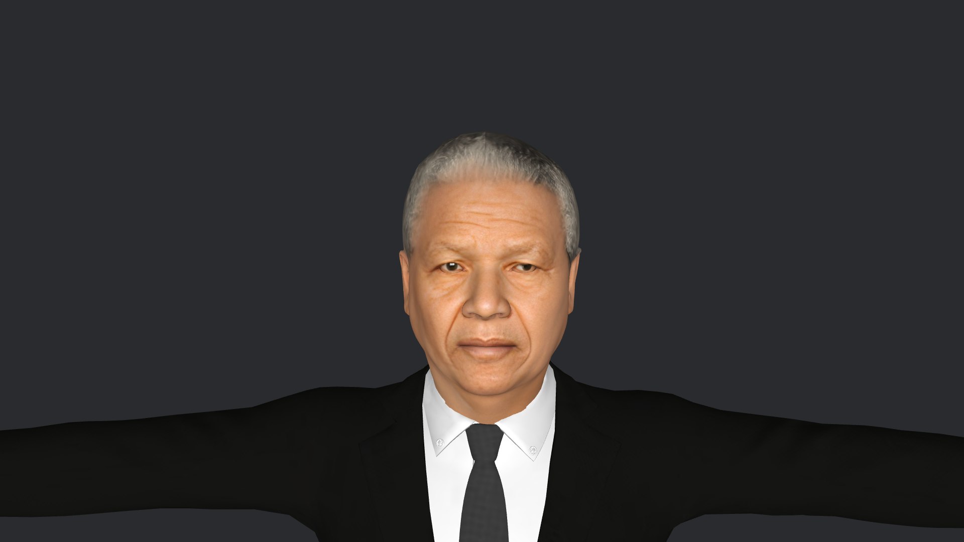 Nelson Mandela Hyper Realistic Full Body Fully Rigged 3D Character 3D ...