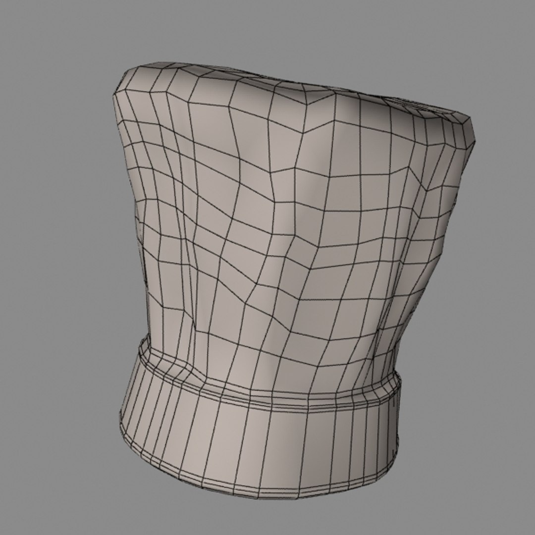 Chefs Hat 3d Model