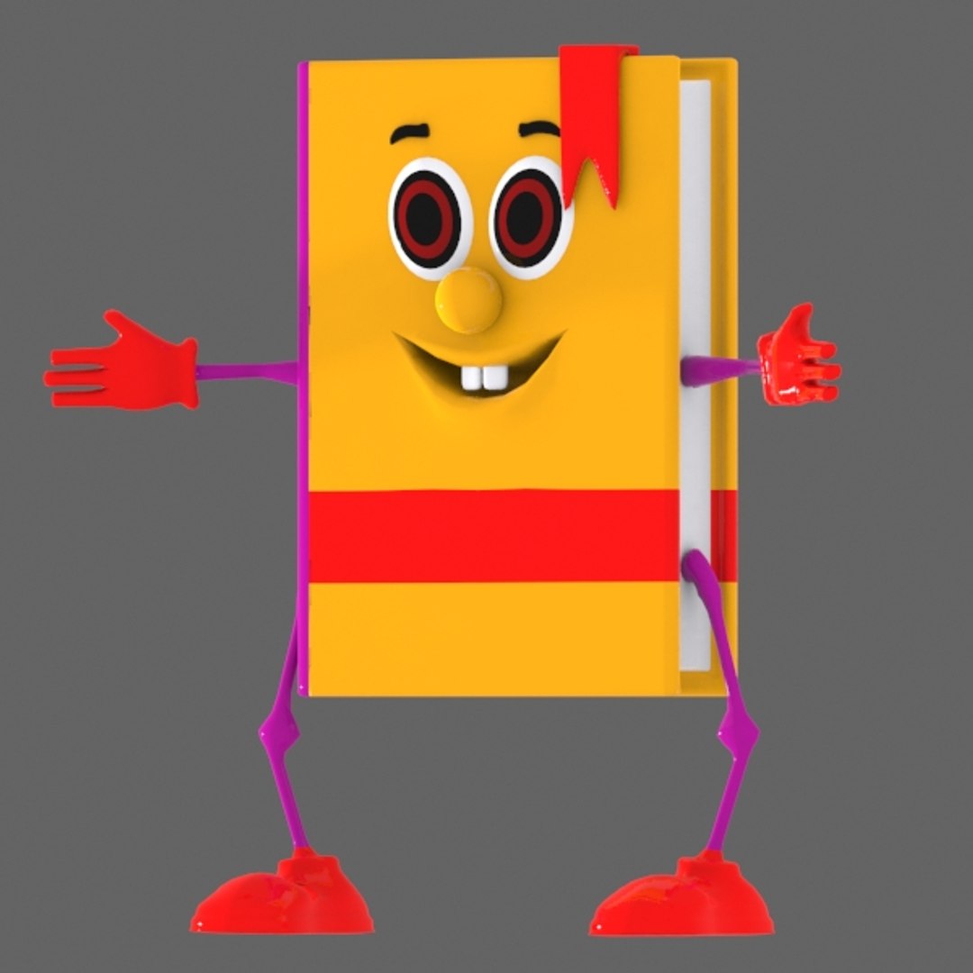 book character 3d 3ds