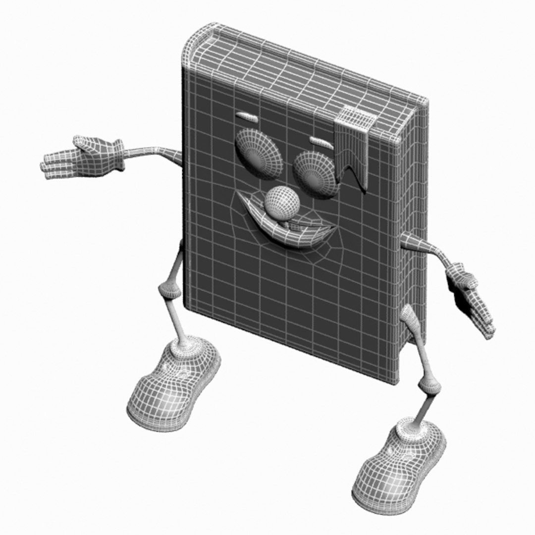 book character 3d 3ds