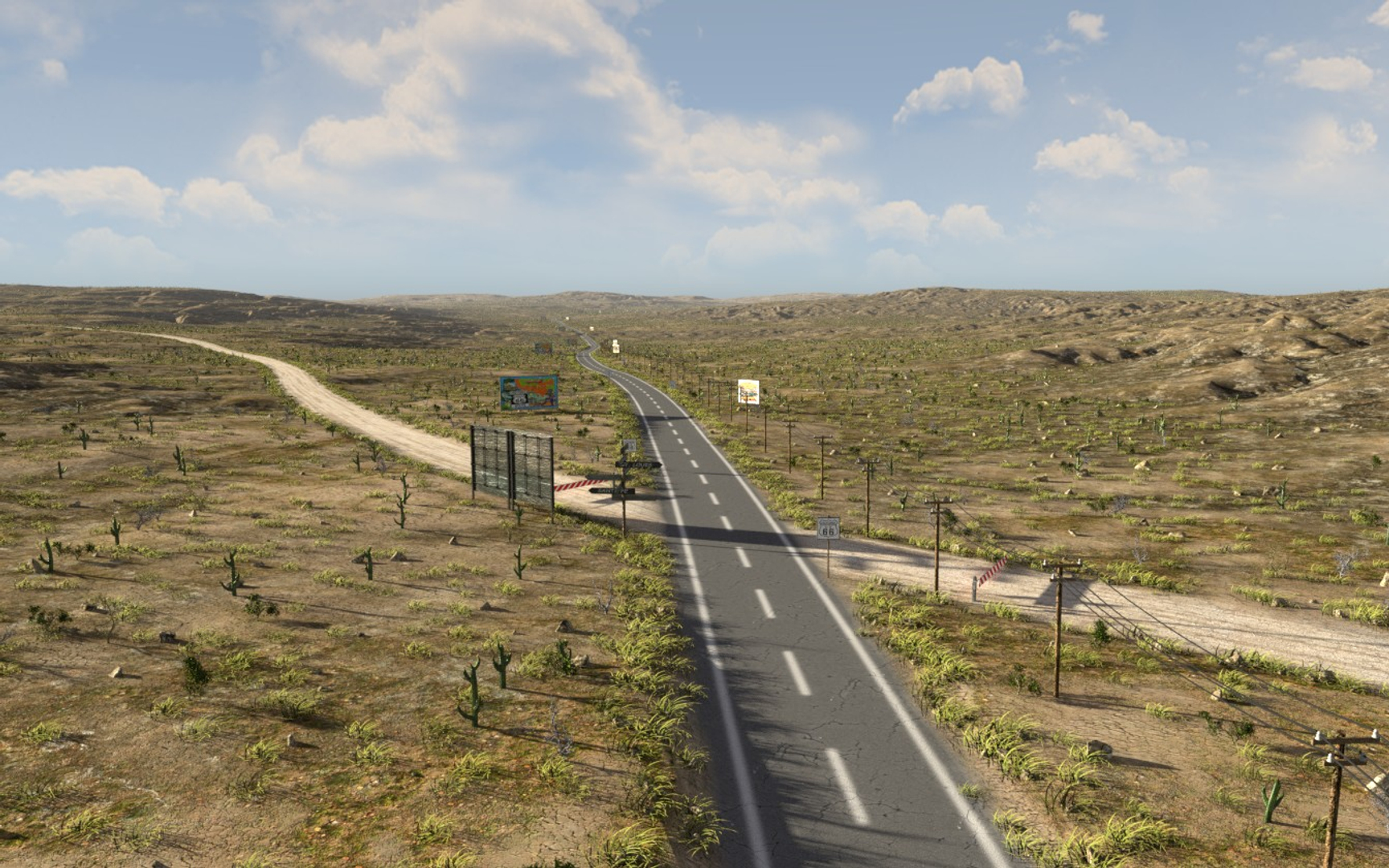 3D route 66 blender model - TurboSquid 1396084