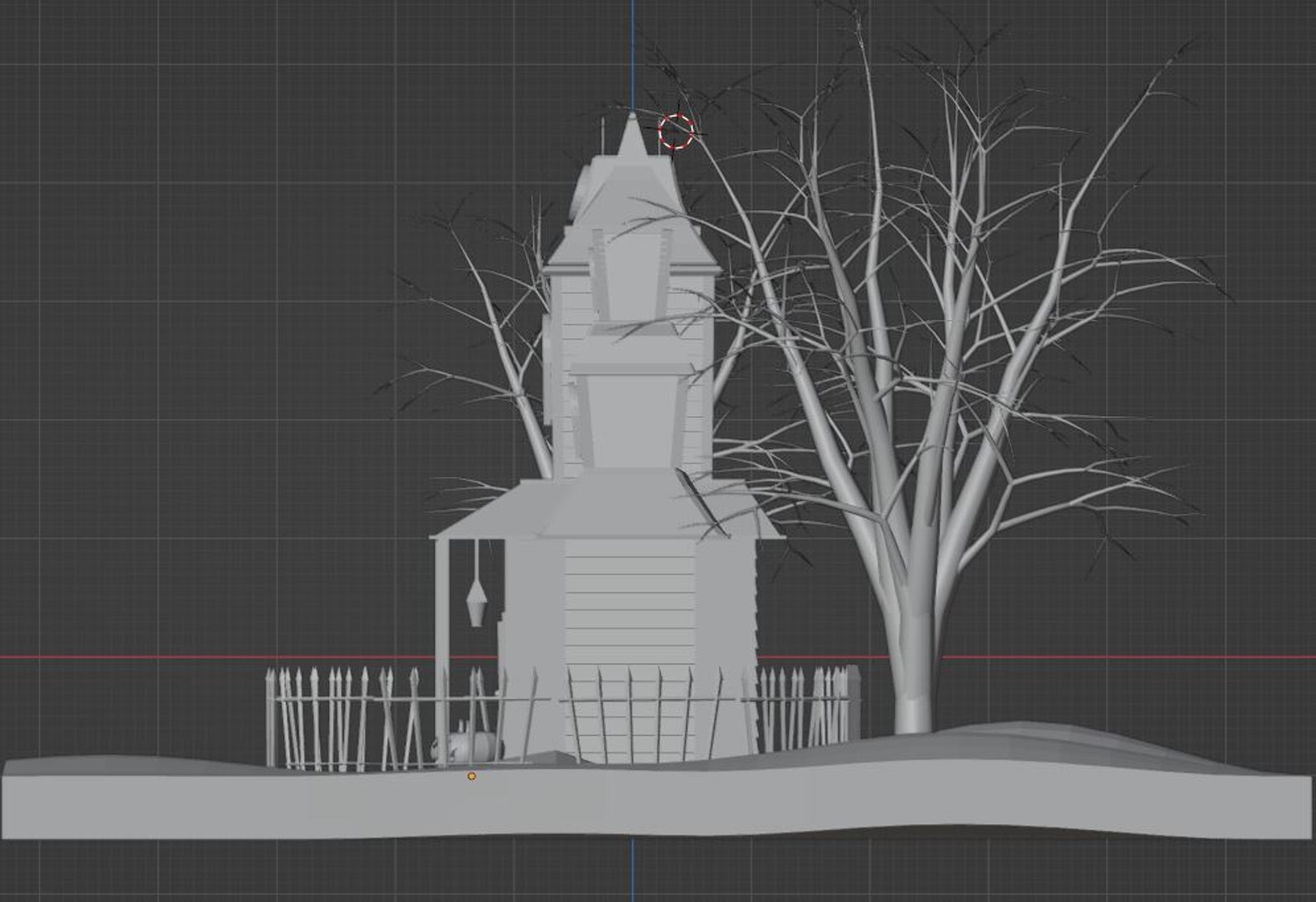Halloween Haunted House Spooky Low Poly Model 3D Model - TurboSquid 1967013