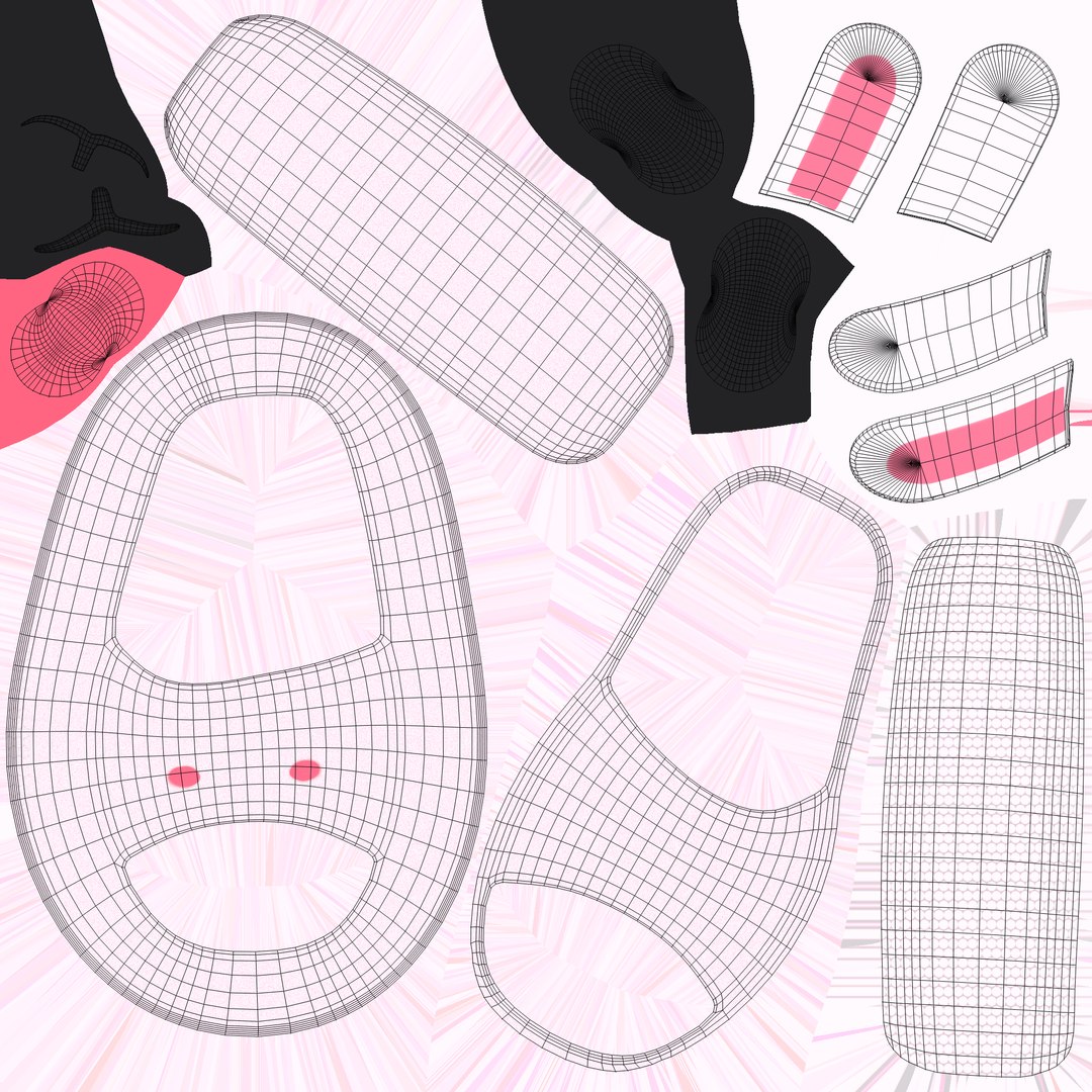 3D Model Set 5 Cartoon Animal Shape Slippers - TurboSquid 2268137