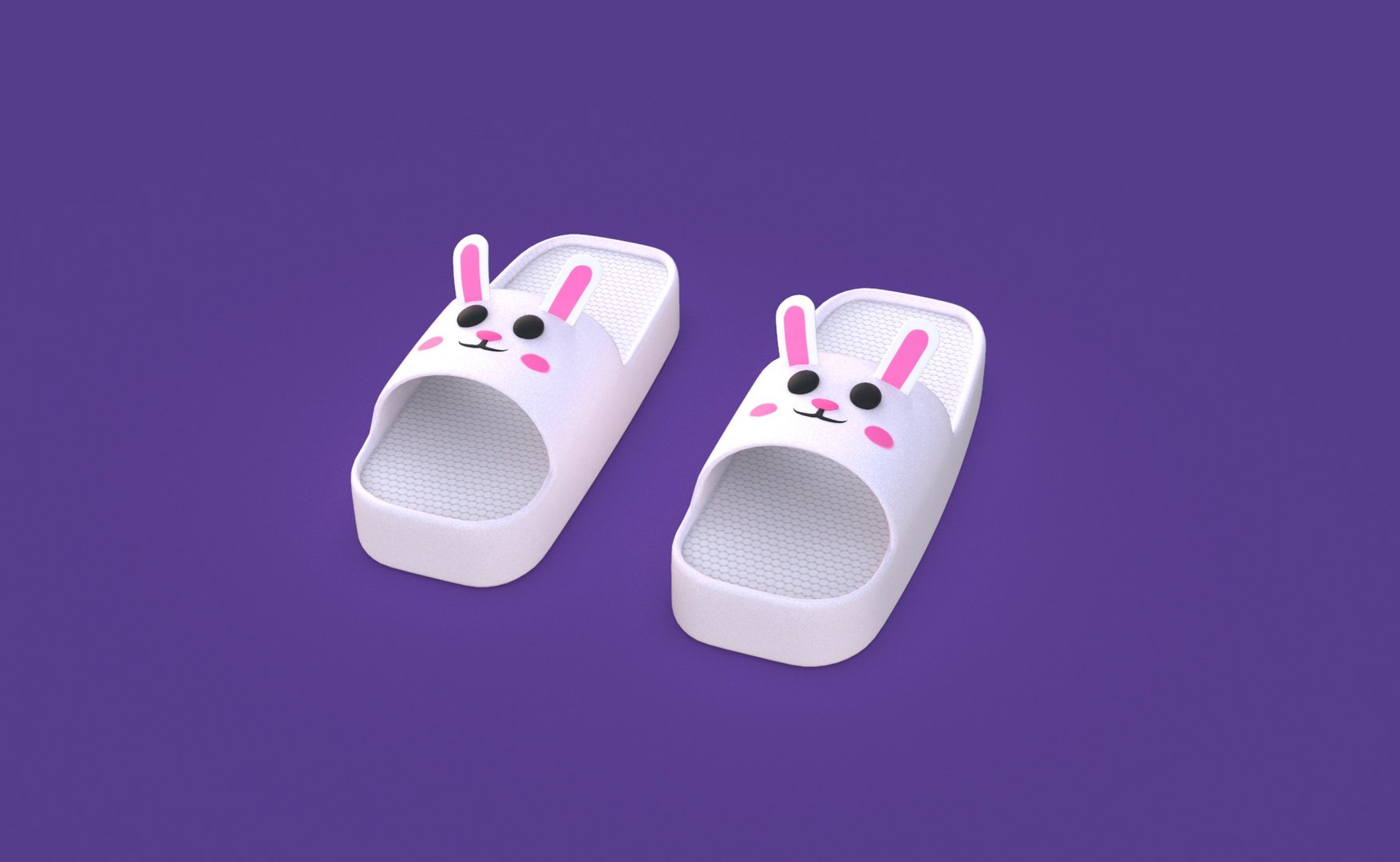 3D Model Set 5 Cartoon Animal Shape Slippers - TurboSquid 2268137