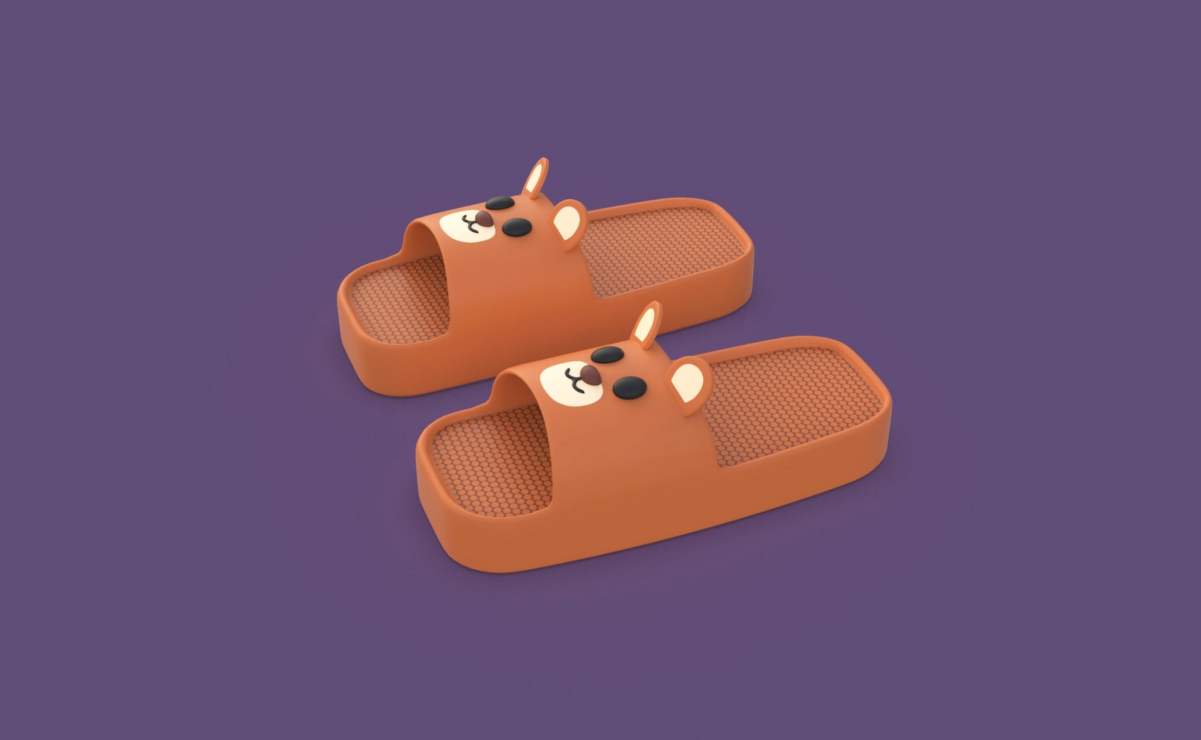 3D Model Set 5 Cartoon Animal Shape Slippers - TurboSquid 2268137