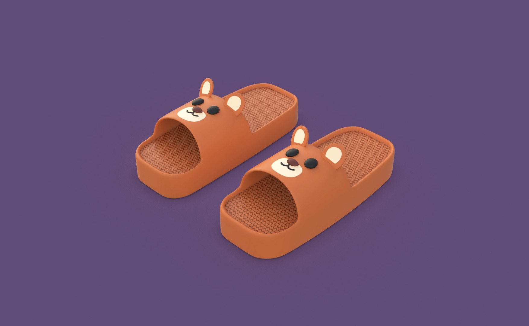 3D Model Set 5 Cartoon Animal Shape Slippers - TurboSquid 2268137