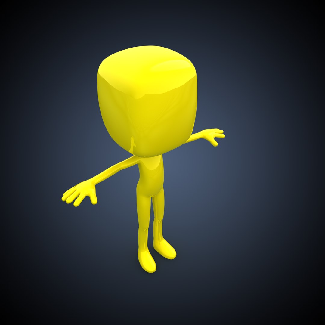 cartoon cube lwo