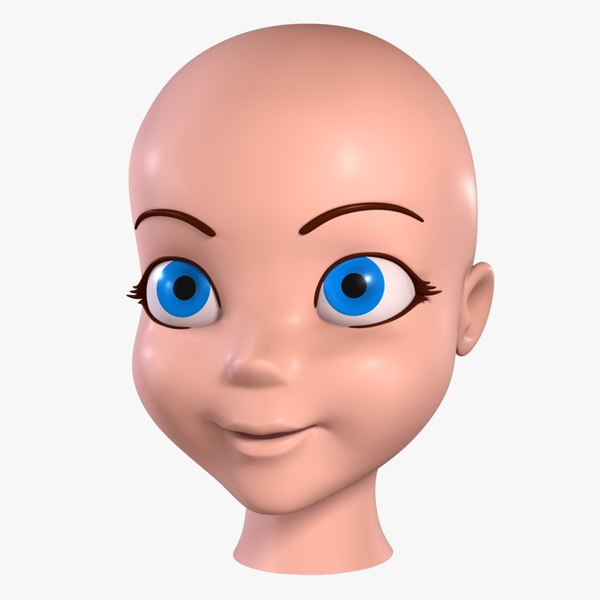 3d model woman head