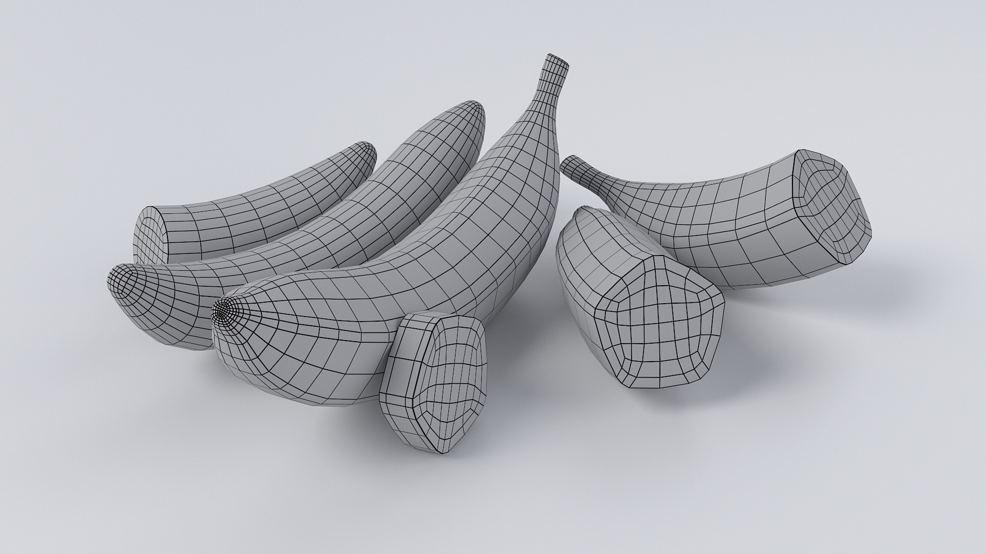Cartoon Banana Set 3D - TurboSquid 2096168