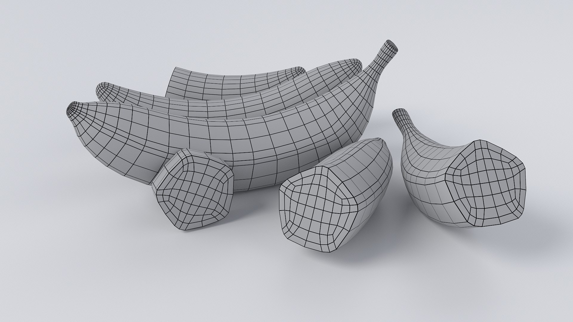 Cartoon Banana Set 3D - TurboSquid 2096168