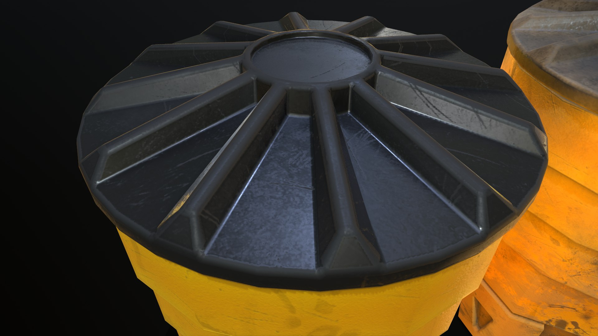 Sand crash barrel 3D model - TurboSquid 1603729