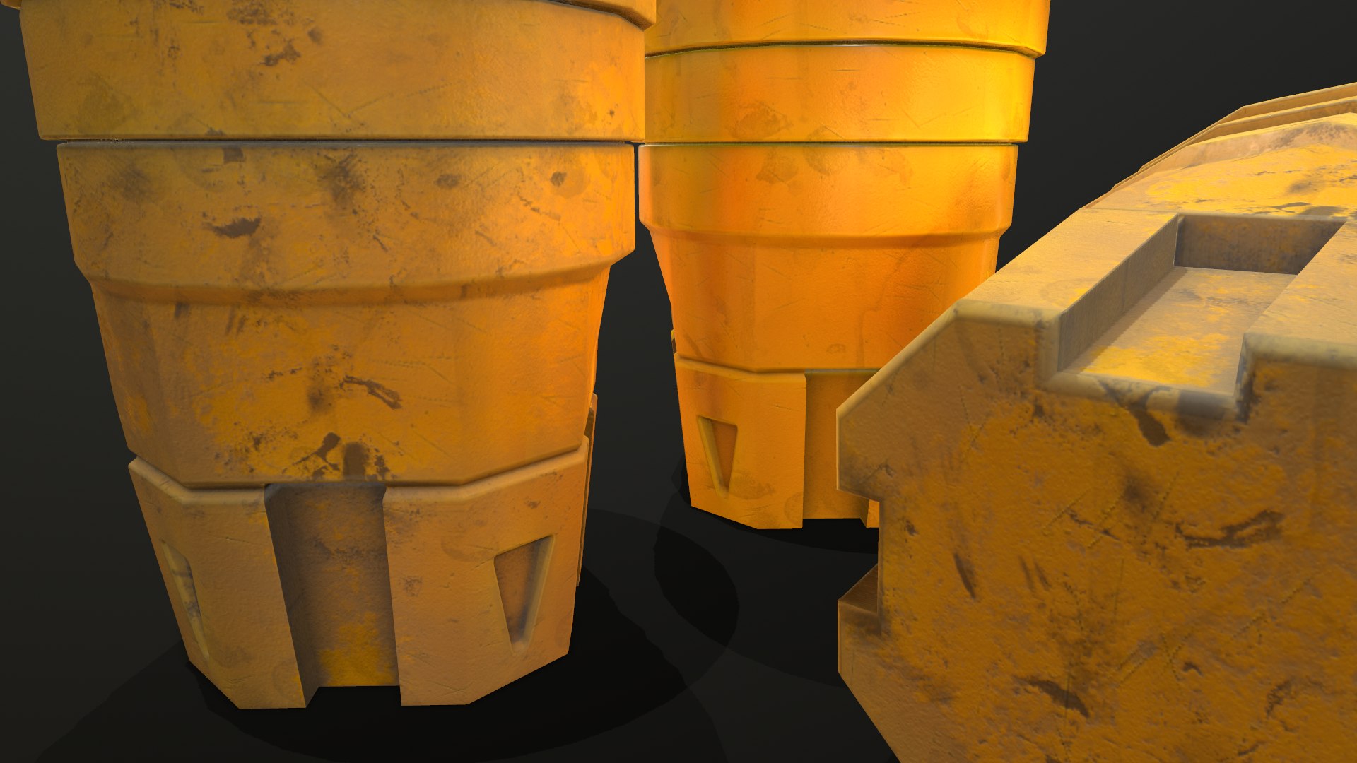 Sand crash barrel 3D model - TurboSquid 1603729