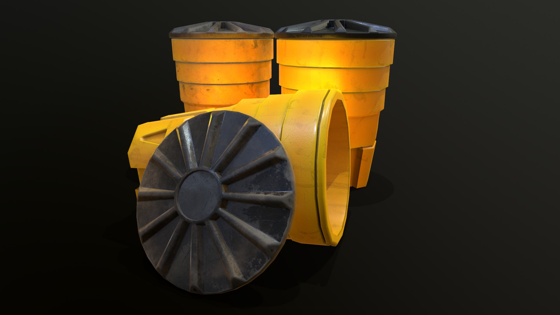 Sand Crash Barrel 3D Model - TurboSquid 1603729