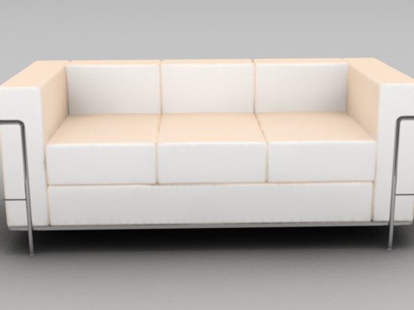3d le corbusier sofa
