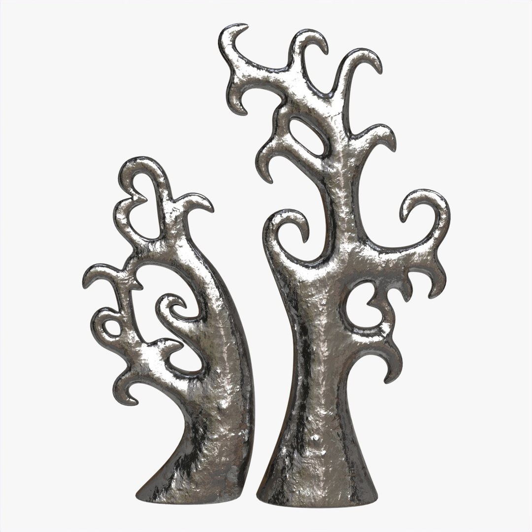 Abstract Tree Ceramic Figurine Set 06 v3 3D - TurboSquid 2022537
