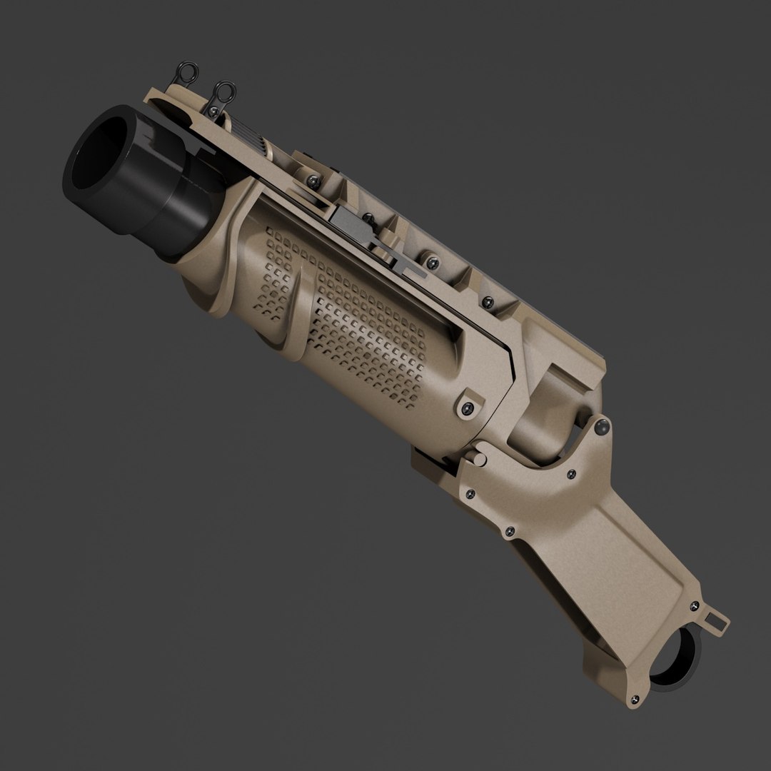 Eglm Ares Scar Grenade Launcher 3D Model - TurboSquid 1186568