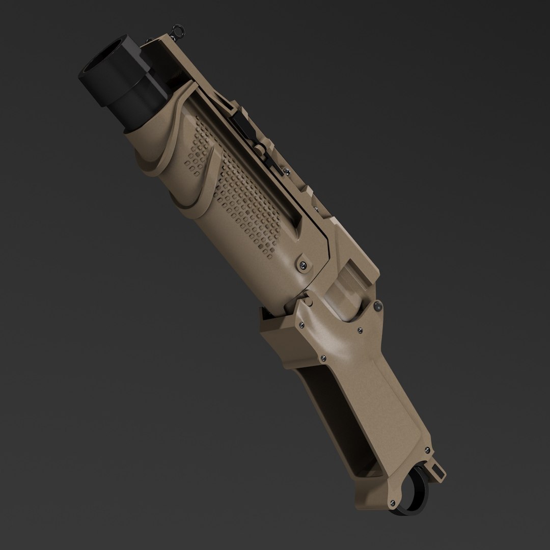 Eglm Ares Scar Grenade Launcher 3D Model - TurboSquid 1186568