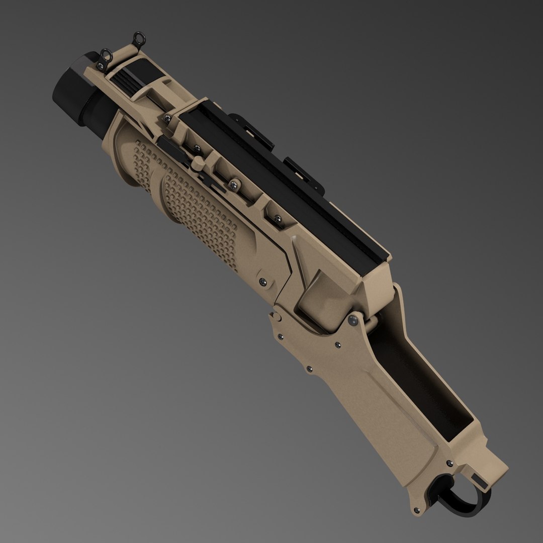 Eglm Ares Scar Grenade Launcher 3D Model - TurboSquid 1186568