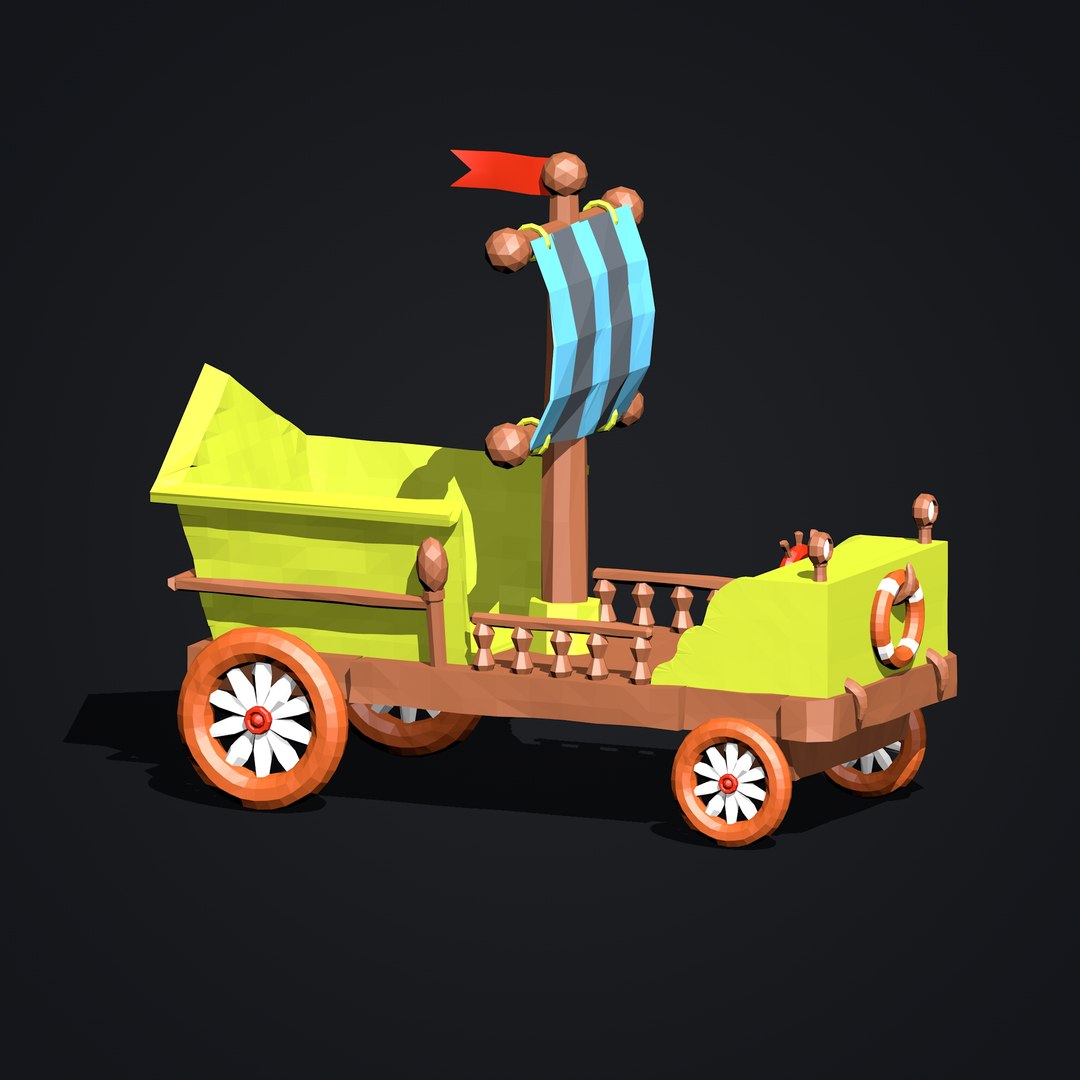 cartoon car c4d