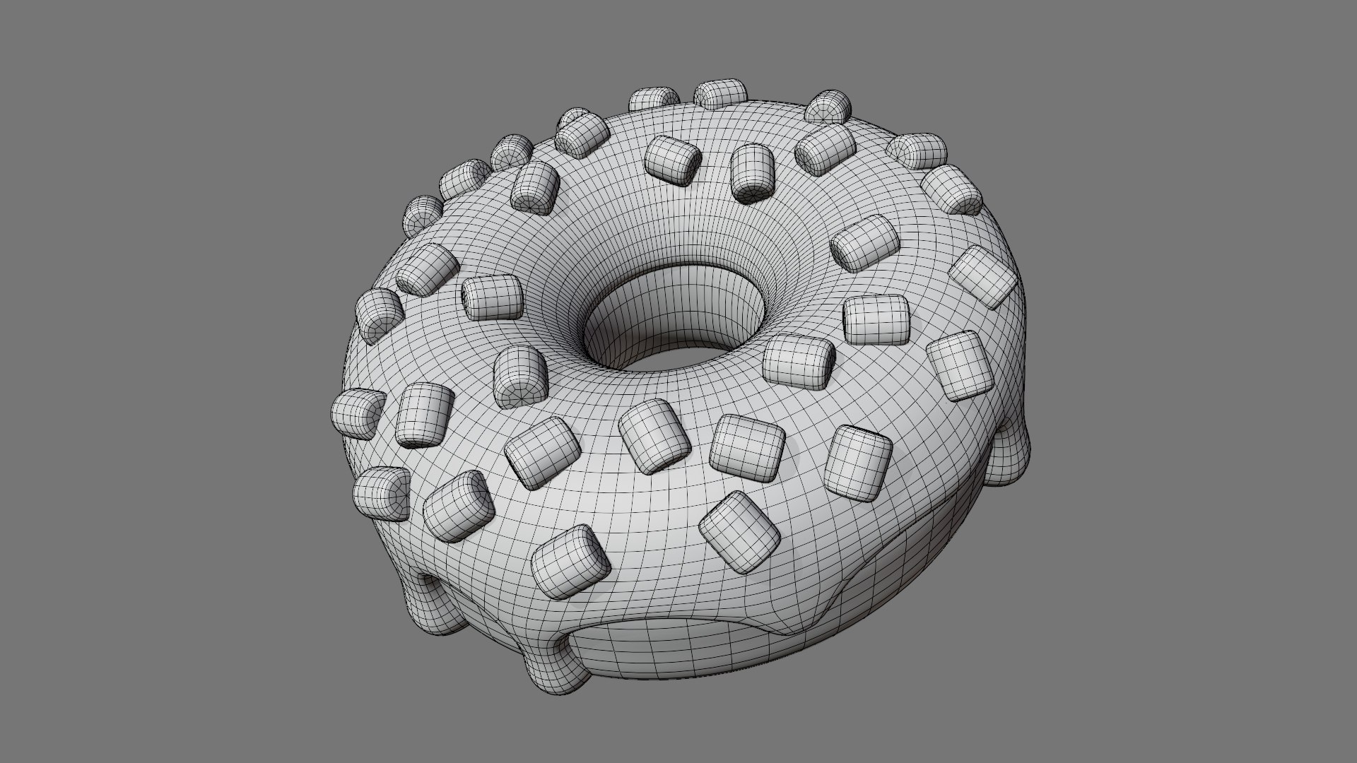 3D Model Set Of Stylized Colorful Donuts - TurboSquid 2434232