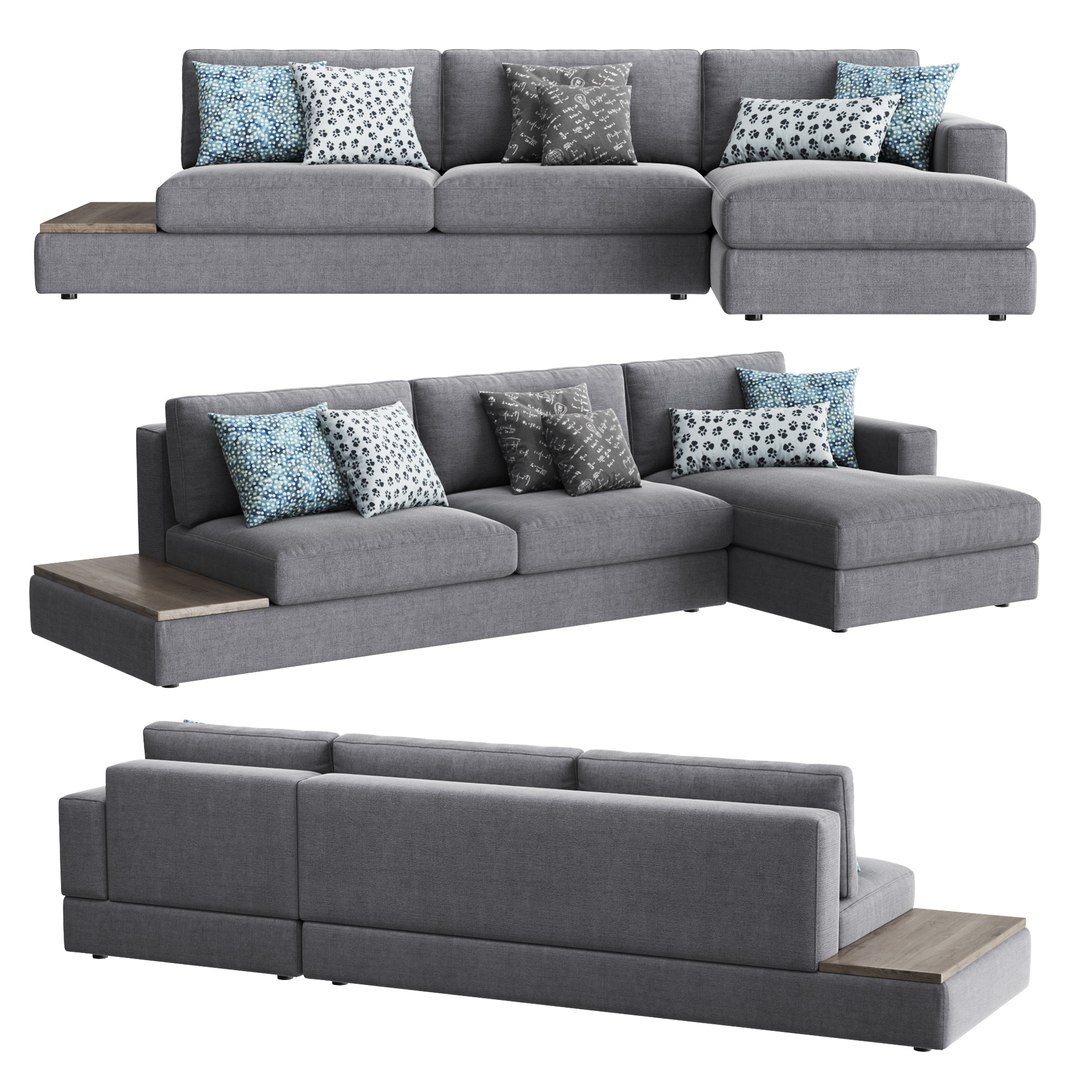 3D Confort Line Abaco Chaise Sofa - TurboSquid 1567810
