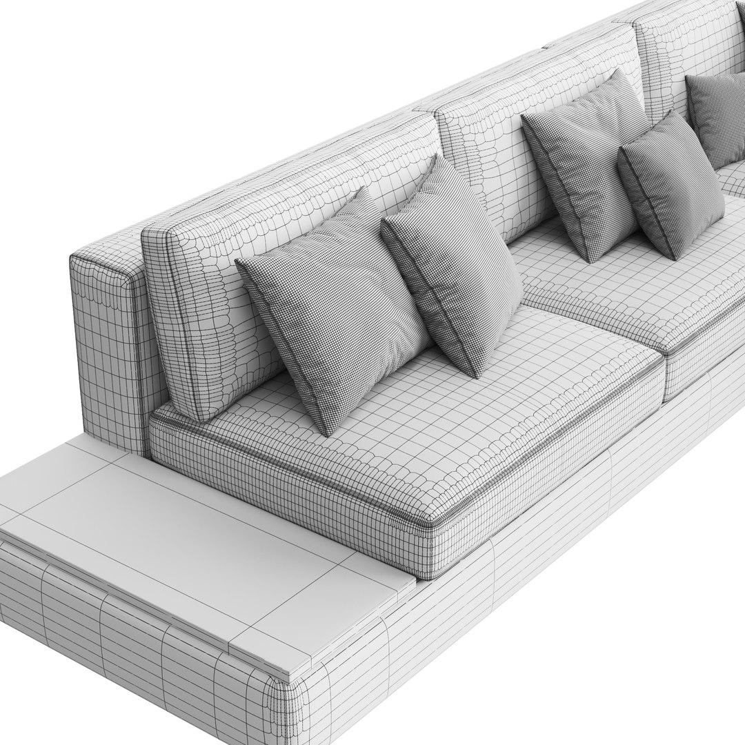 3D Confort Line Abaco Chaise Sofa - TurboSquid 1567810