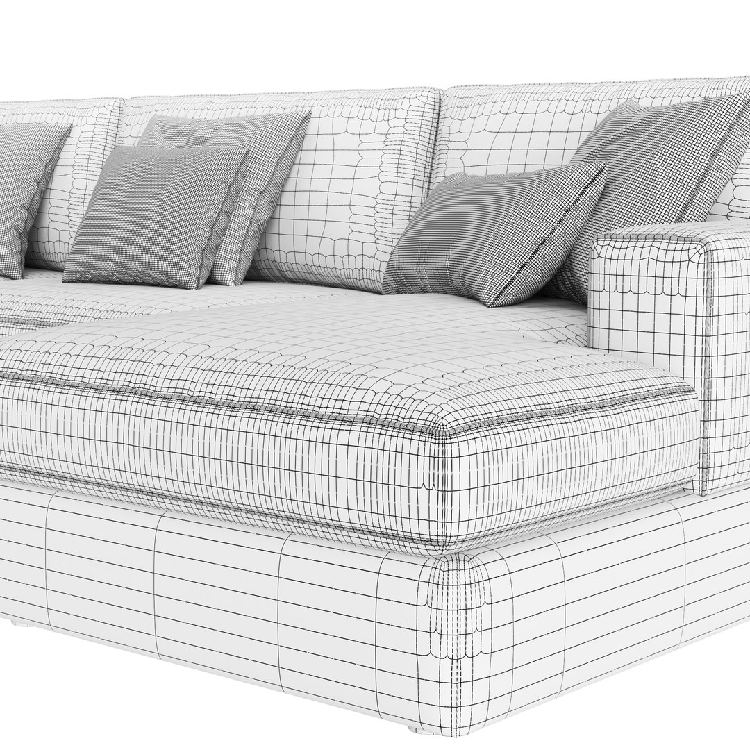 3D Confort Line Abaco Chaise Sofa - TurboSquid 1567810