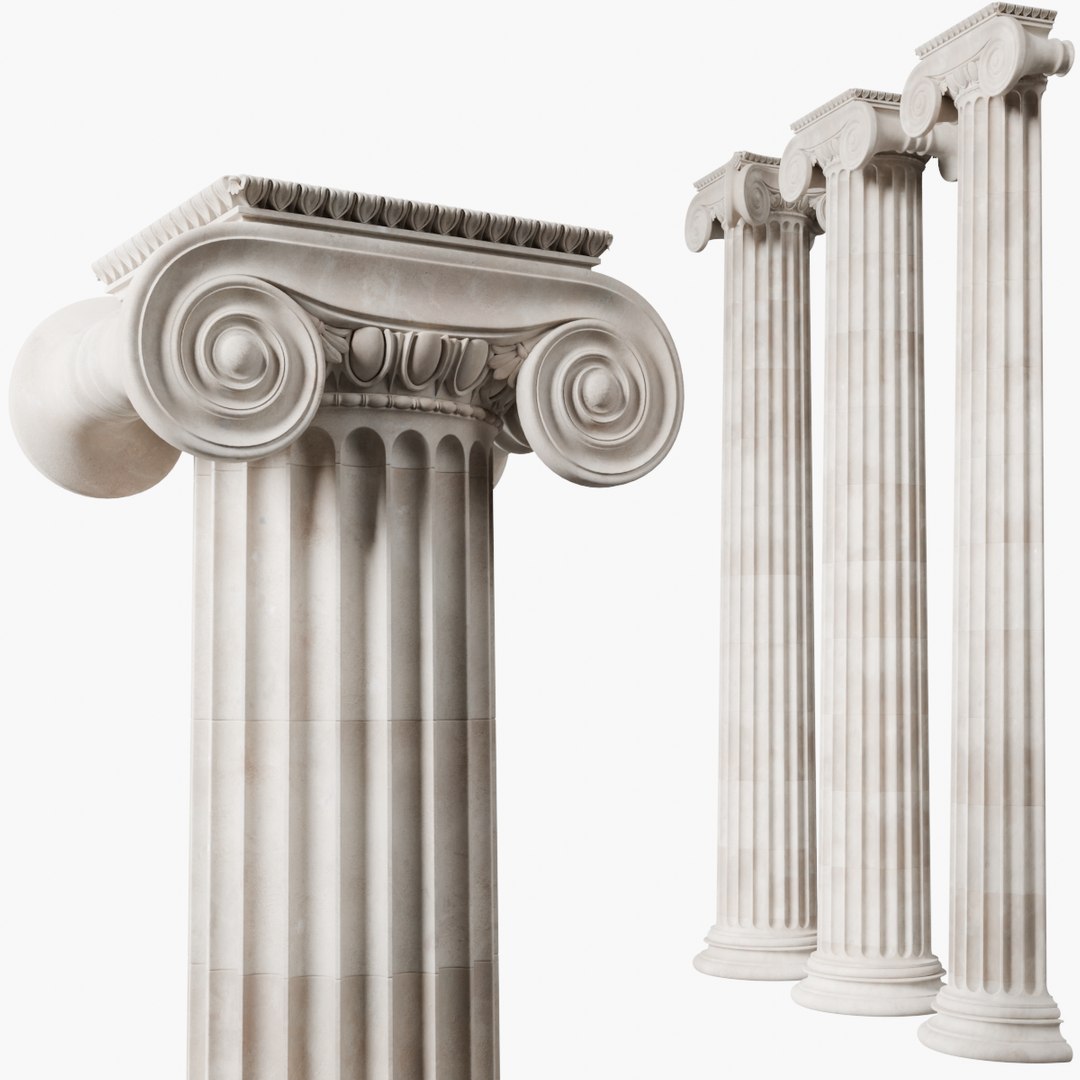 3D Model Ionic Classic Column - TurboSquid 2378034