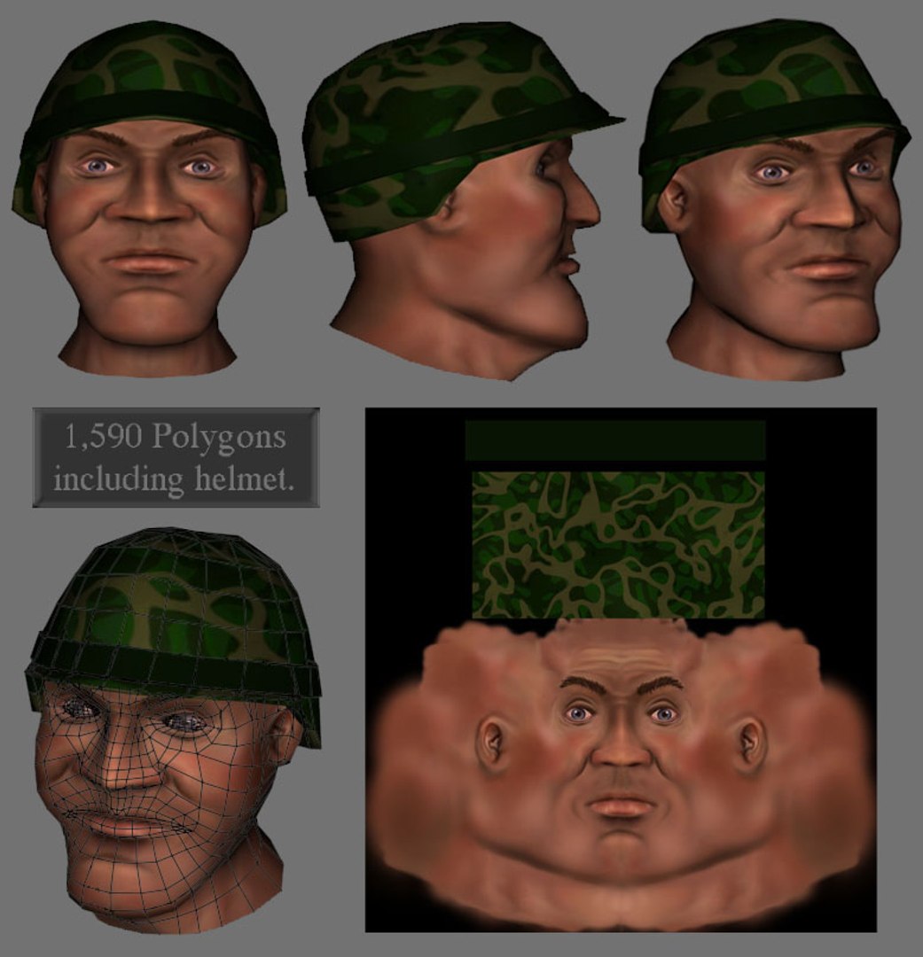 3d General Head