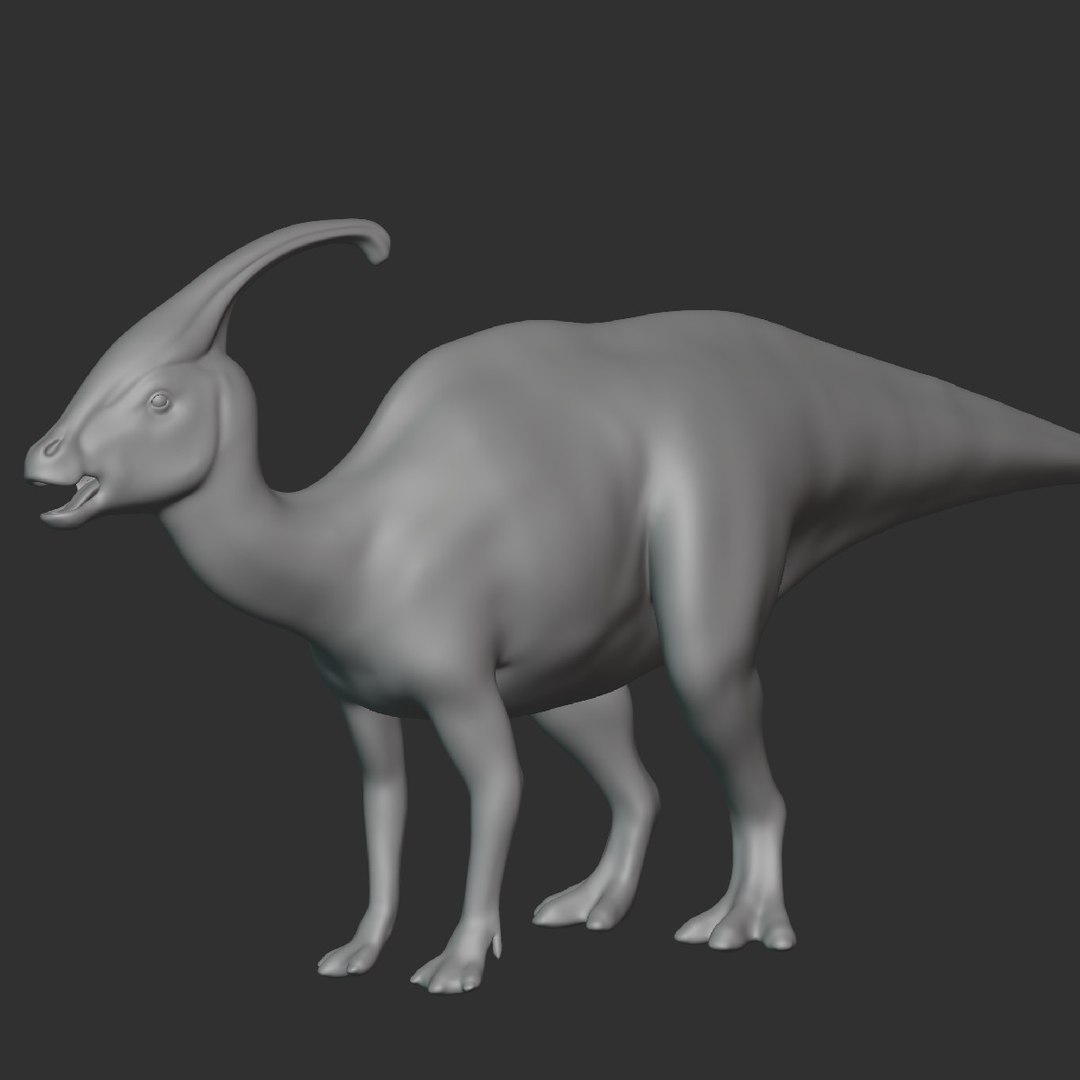 3D model Charonosaurus Basemesh Low Poly - TurboSquid 1993665