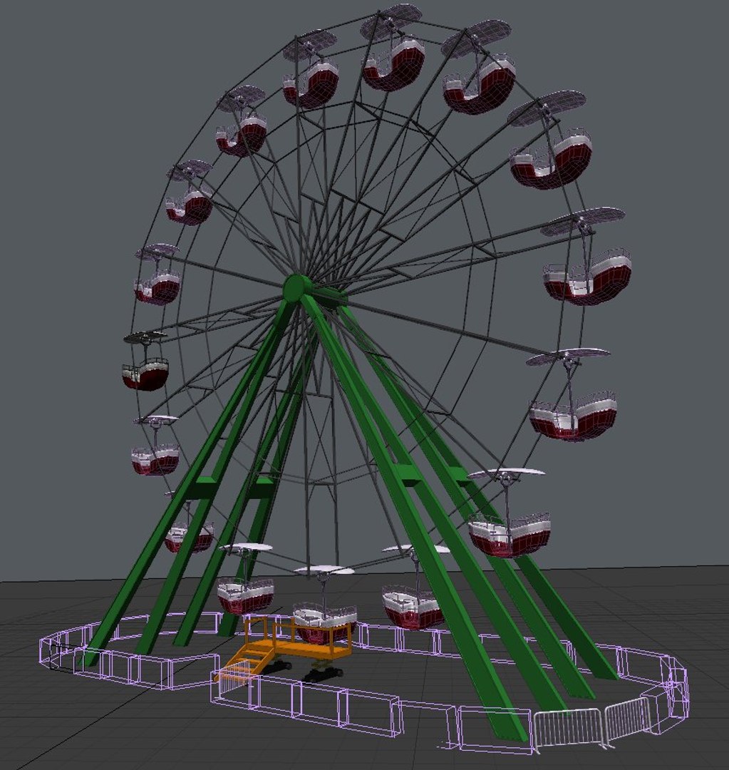 Ferris Wheel 3d Model