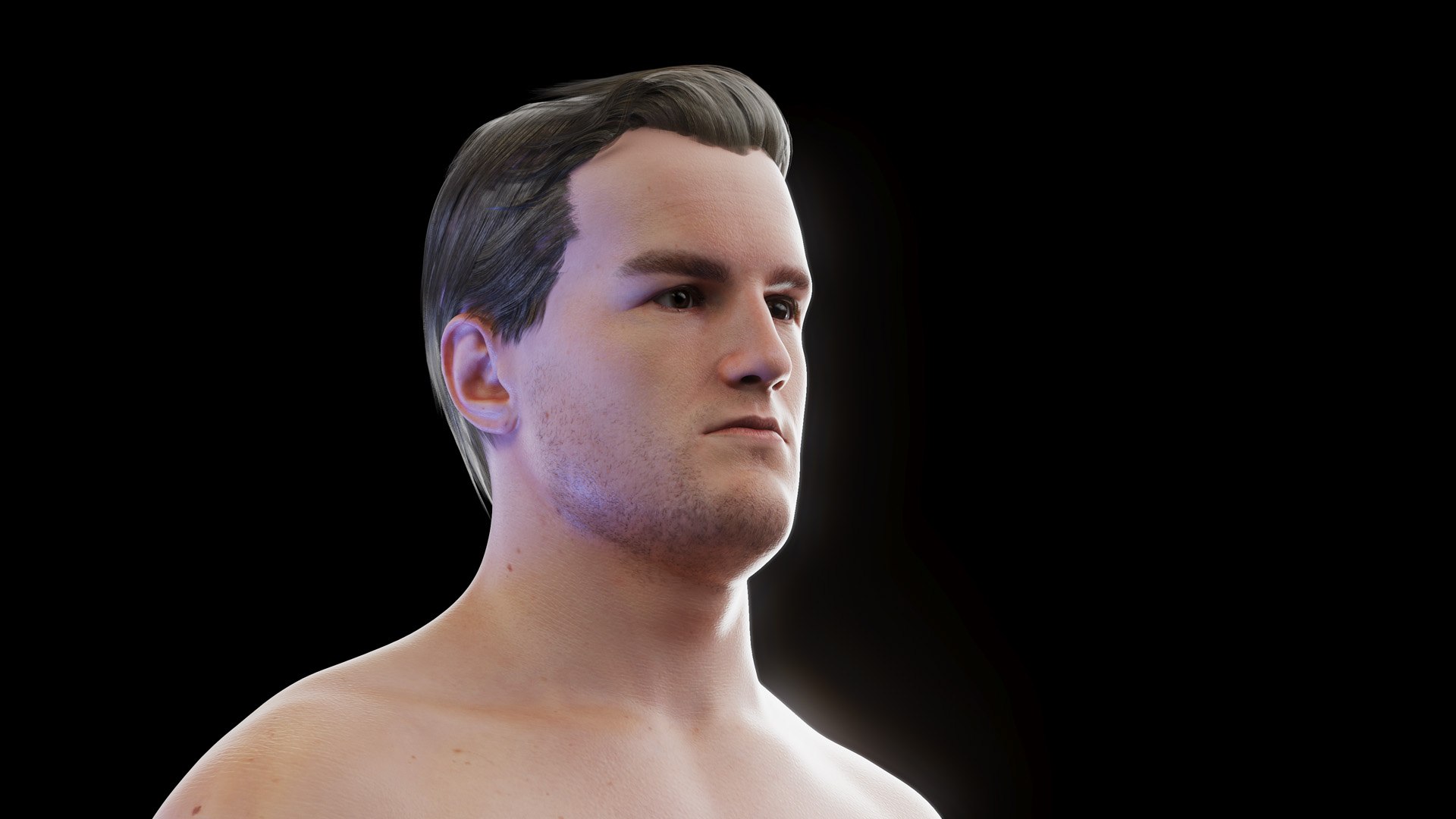 3D Model Human Anatomy Obese Male Body - TurboSquid 2028908