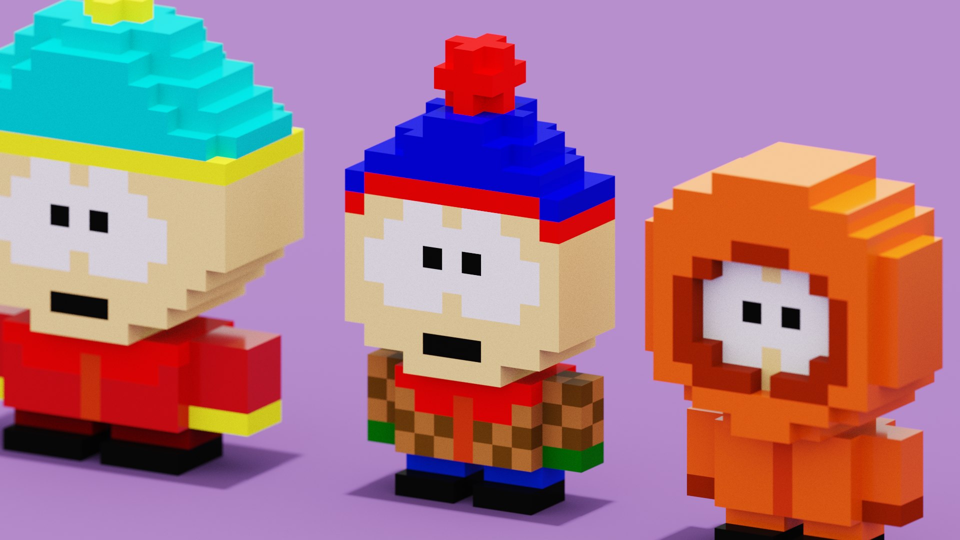 Voxel South Park 3D Model - TurboSquid 1962562