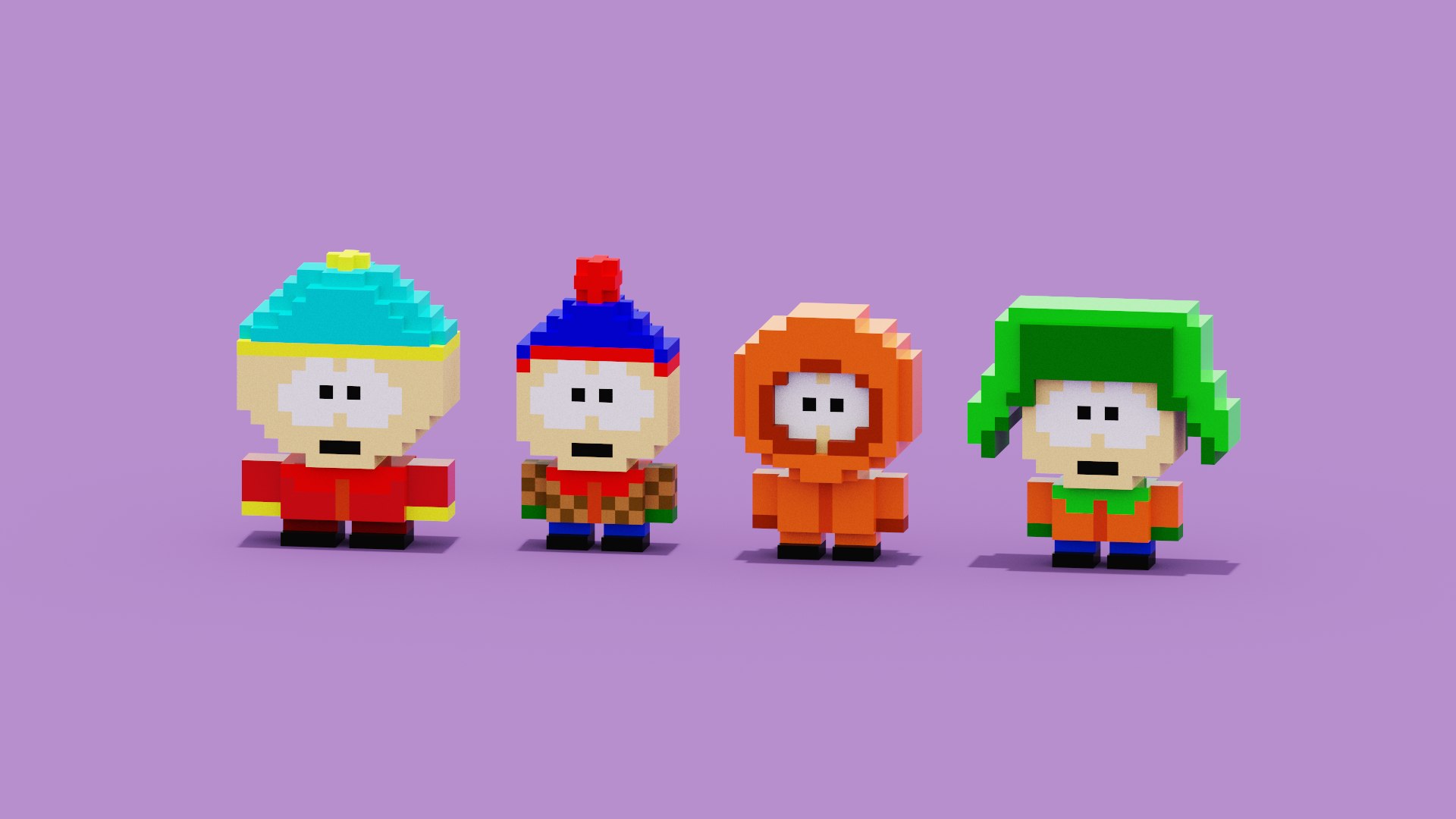 Voxel South Park 3D Model - TurboSquid 1962562