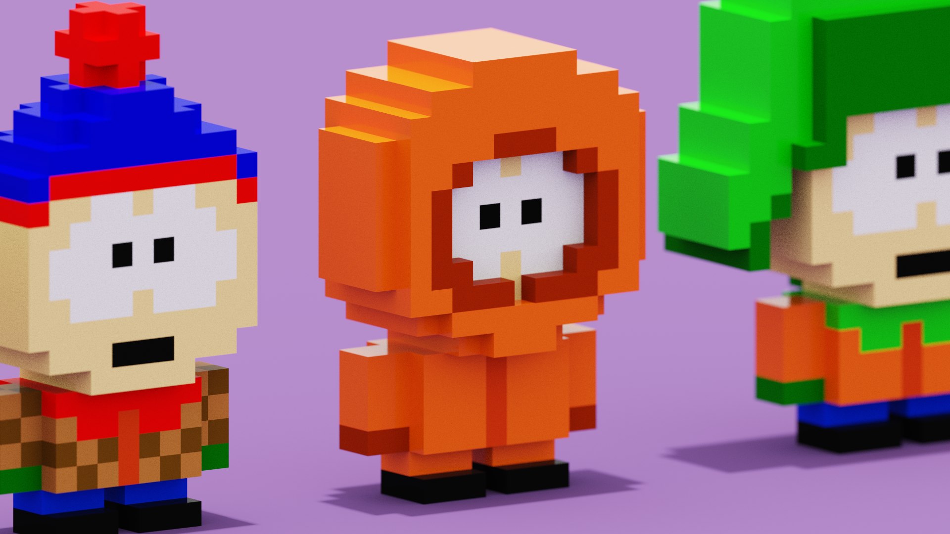 Voxel South Park 3D Model - TurboSquid 1962562