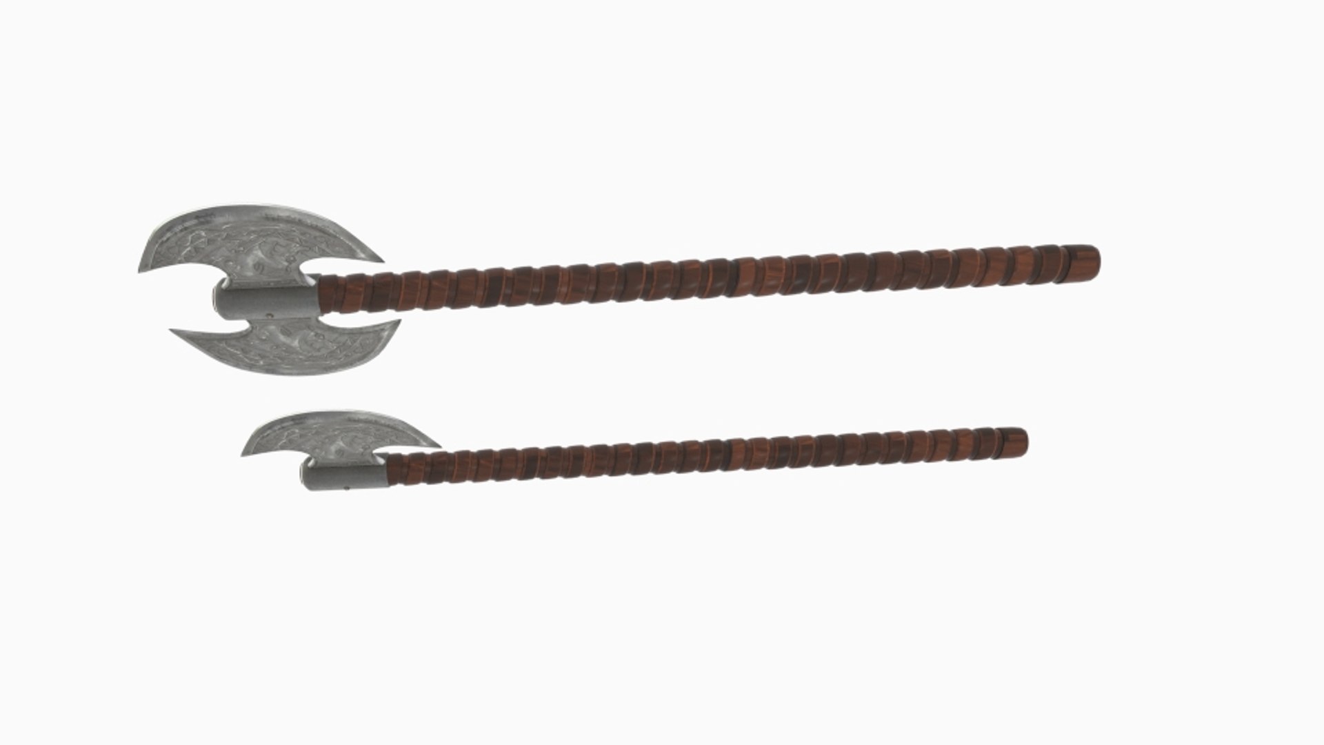 Axe 2 Double Headed Model - TurboSquid 1220292