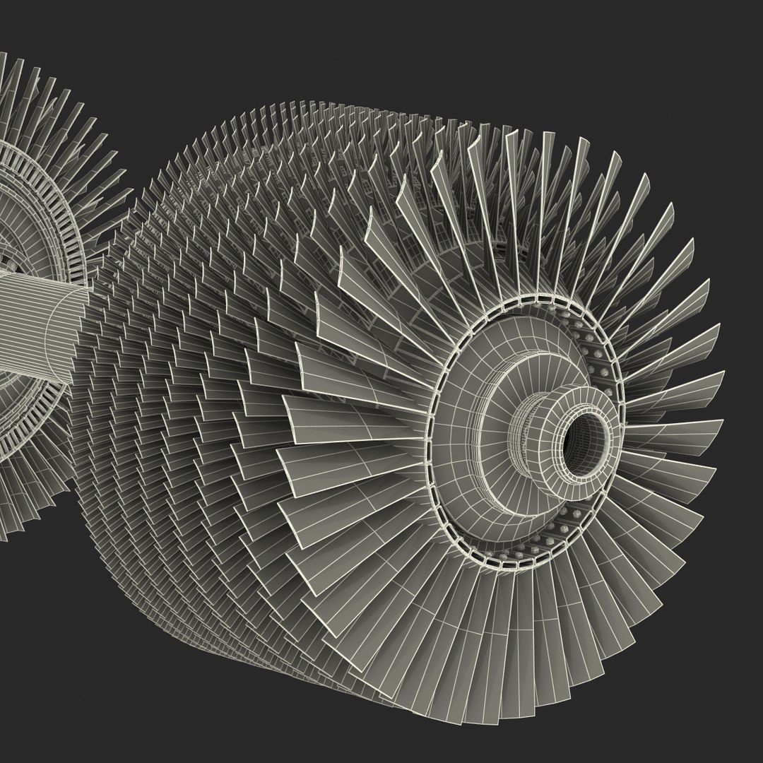 gas turbine 3d model