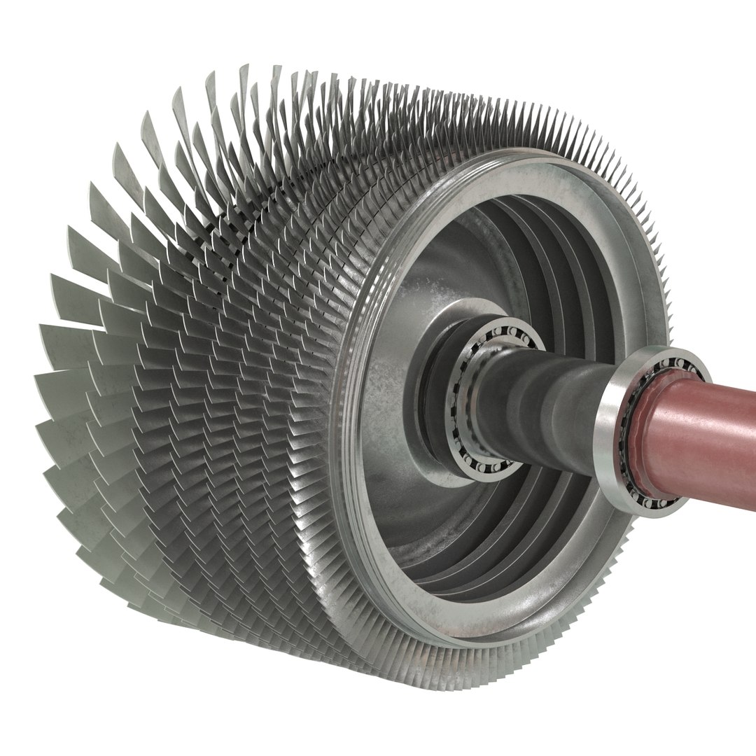 gas turbine 3d model