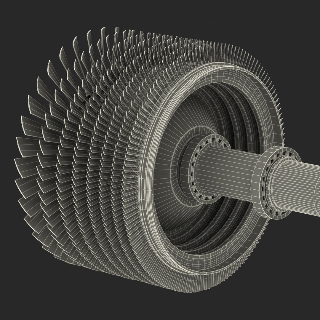 gas turbine 3d model