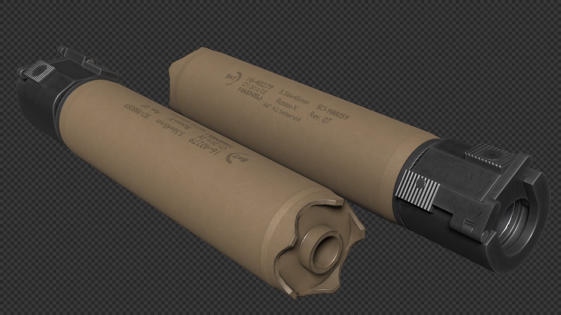 BT Rotex-V Supressor Model - TurboSquid 2078978