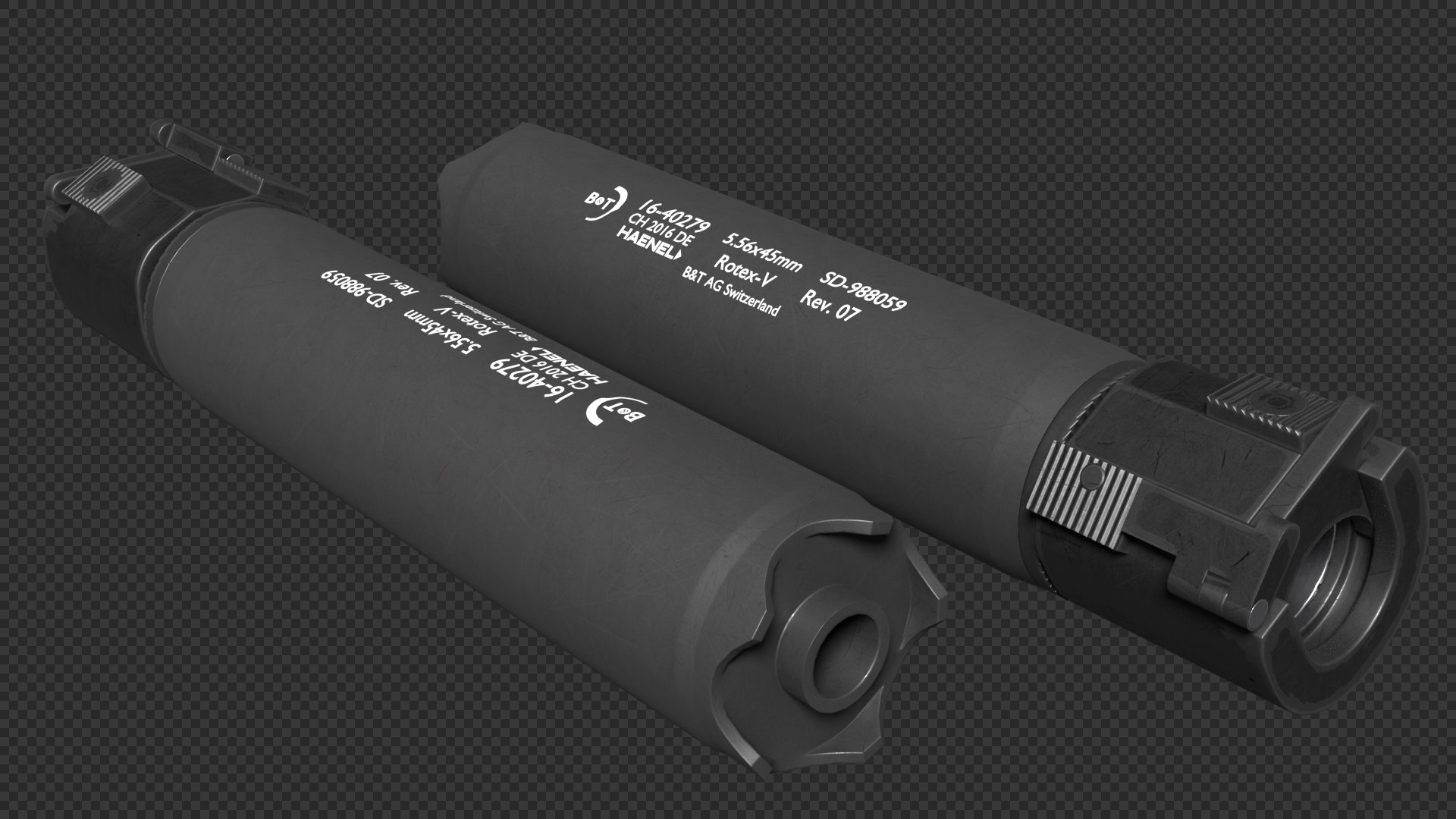 BT Rotex-V Supressor Model - TurboSquid 2078978