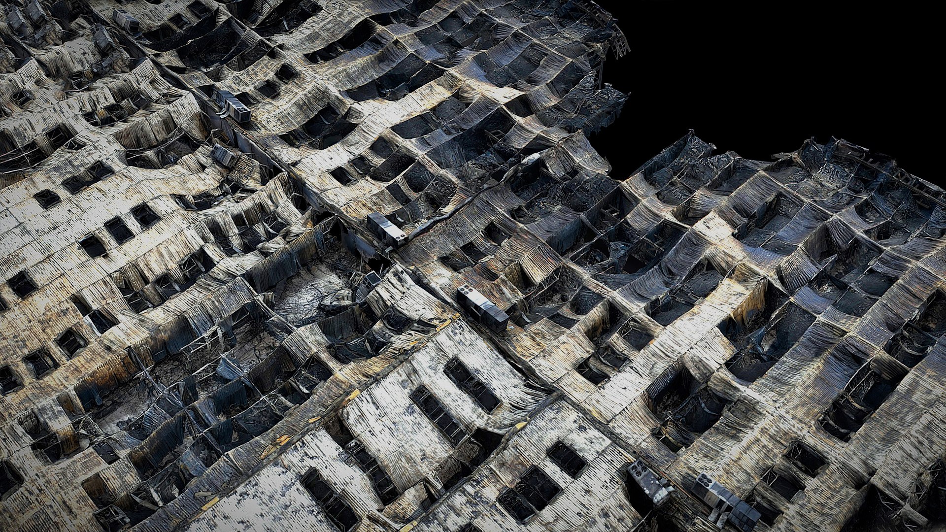 Destroyed Factory Hall Burned Roof Photogrammetry 3D - TurboSquid 2337842