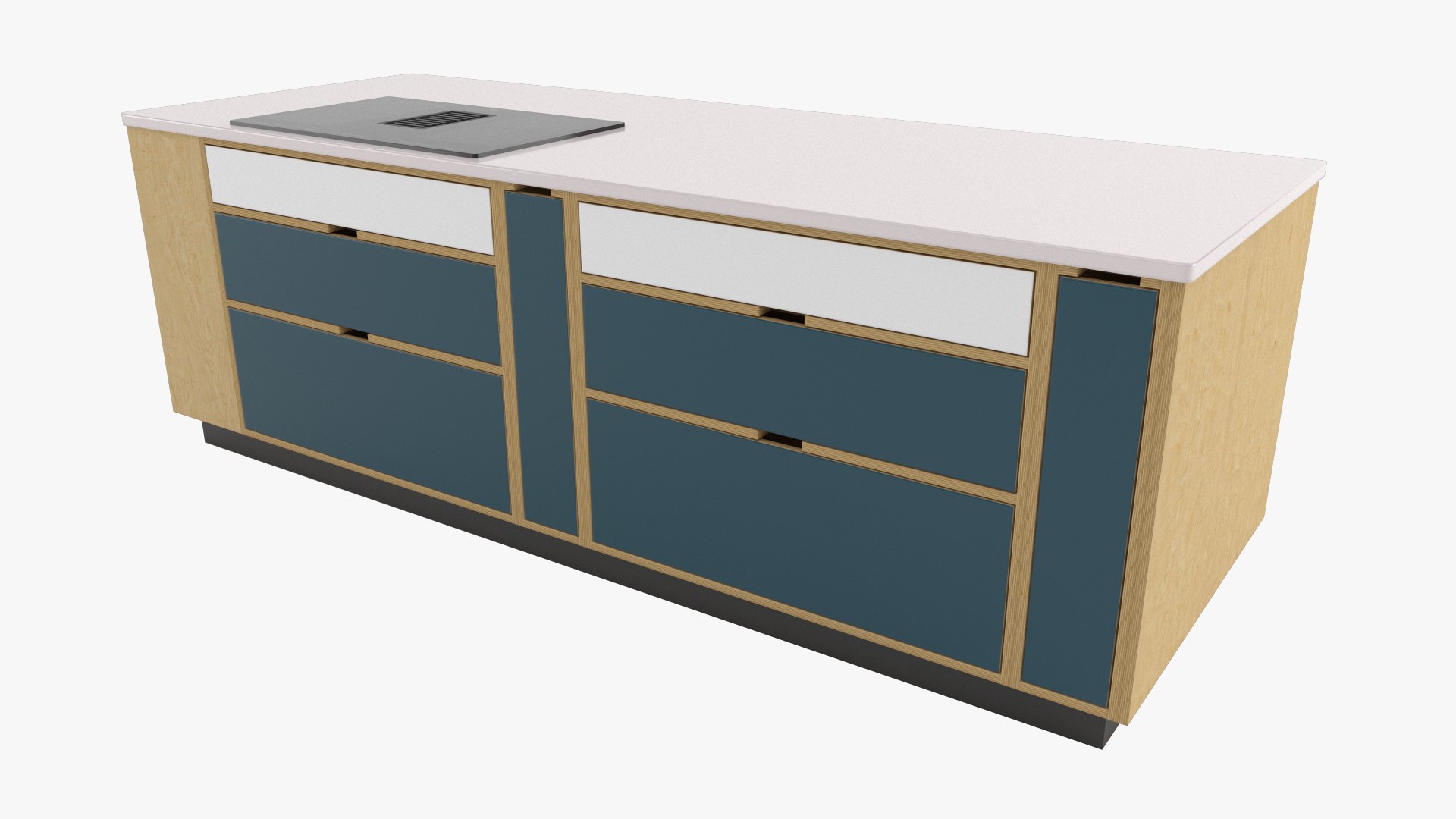 Plywood Kitchen Block 3D - TurboSquid 1852482