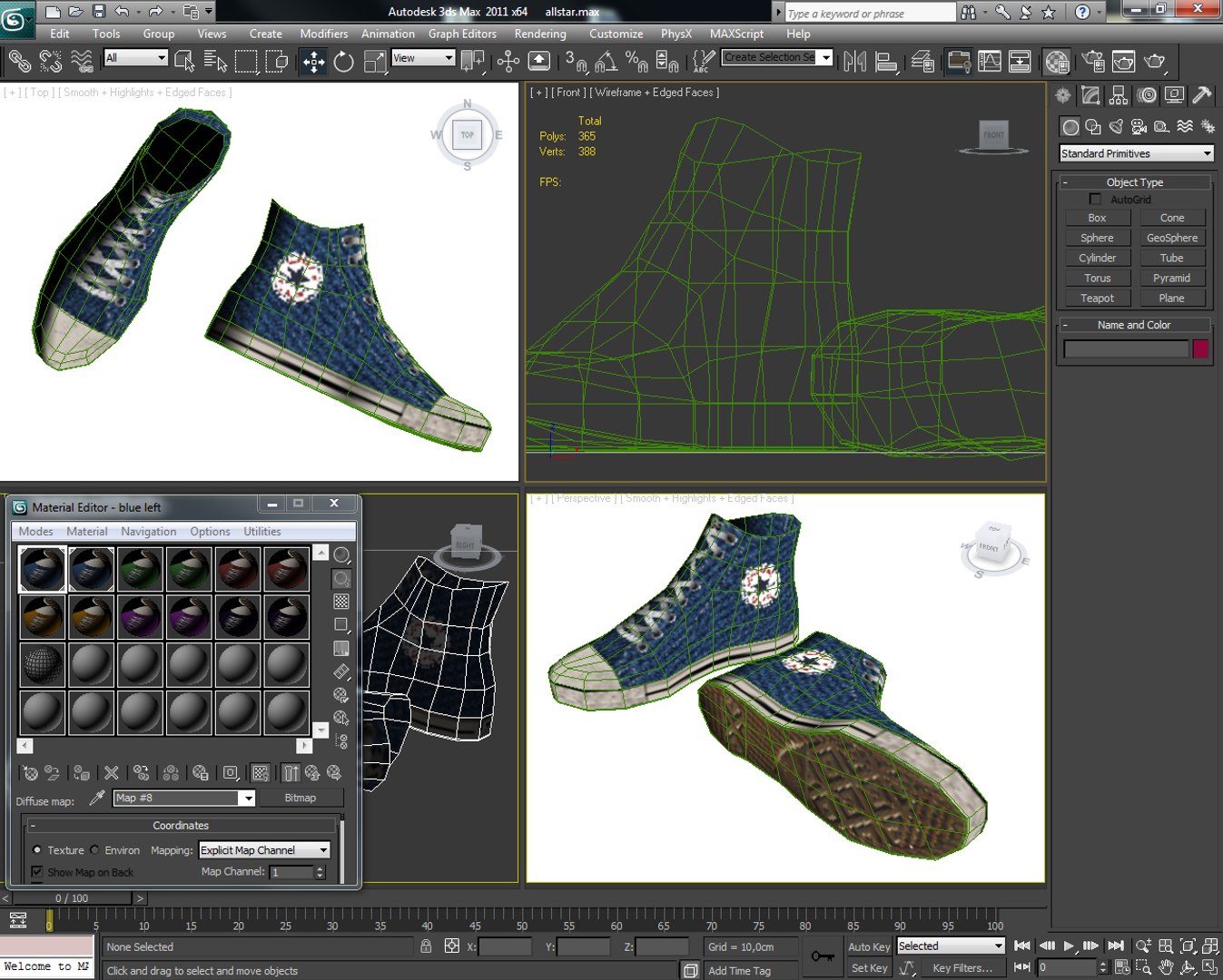 Allstar Shoes 3d Max