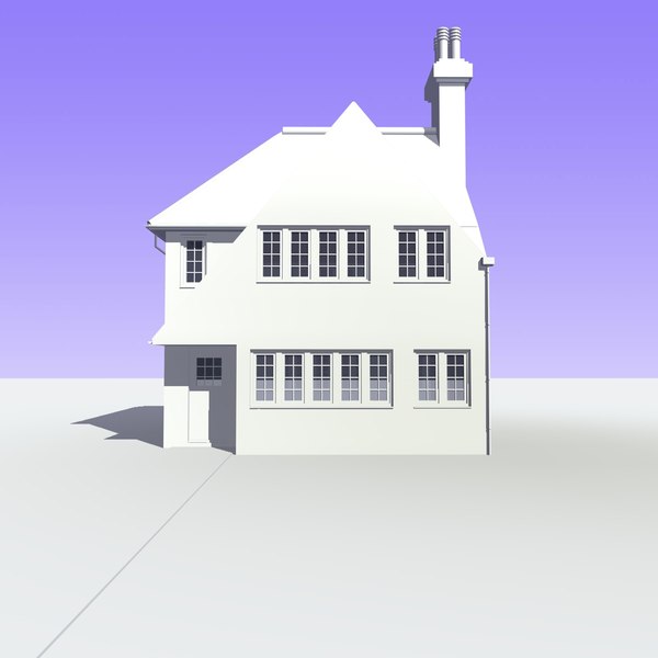 british detached houses unit 3d c4d